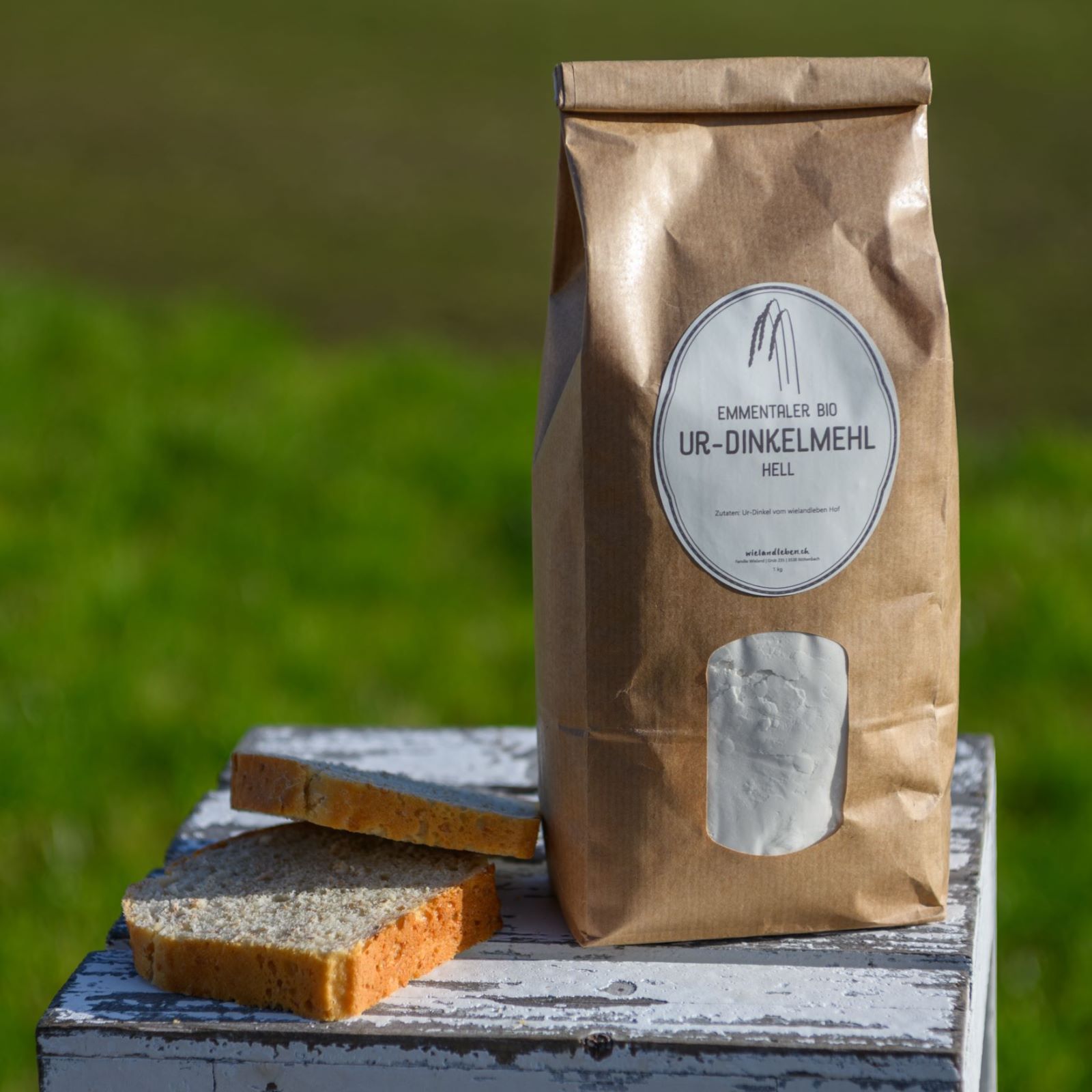 Emmentaler Bio UrDinkel Schrot, Ruchmehl, Vollkornmehl, Halbweissmehl ...